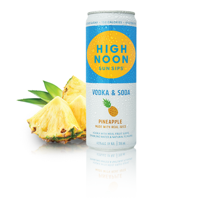 High Noon Pineapple Hard Seltzer 355ml Can (Pack of 4) – BeverageWarehouse